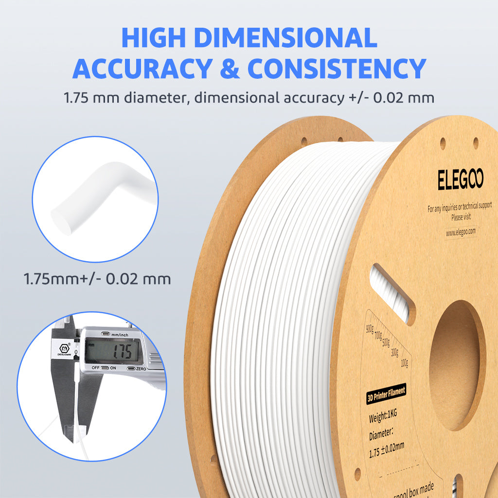 ELEGOO PLA Plus 3D Printer Filament 1.75mm Colored 1KG – ELEGOO Official